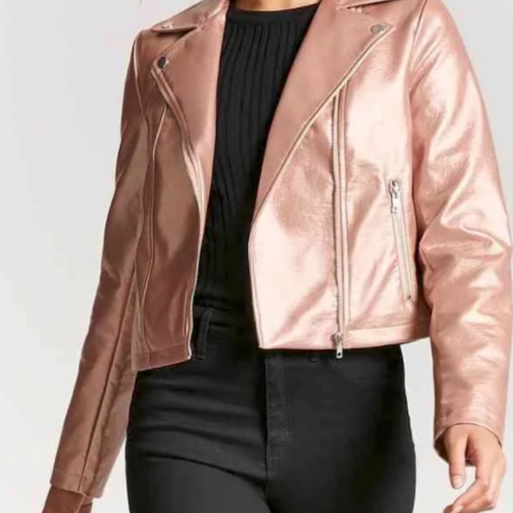 Dusty Rose Metallic Jacket - Gem